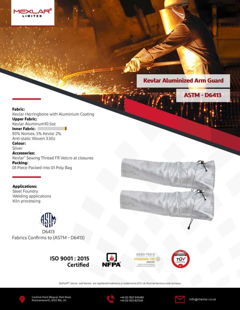 Aluminized Arm Guard – Mexlar